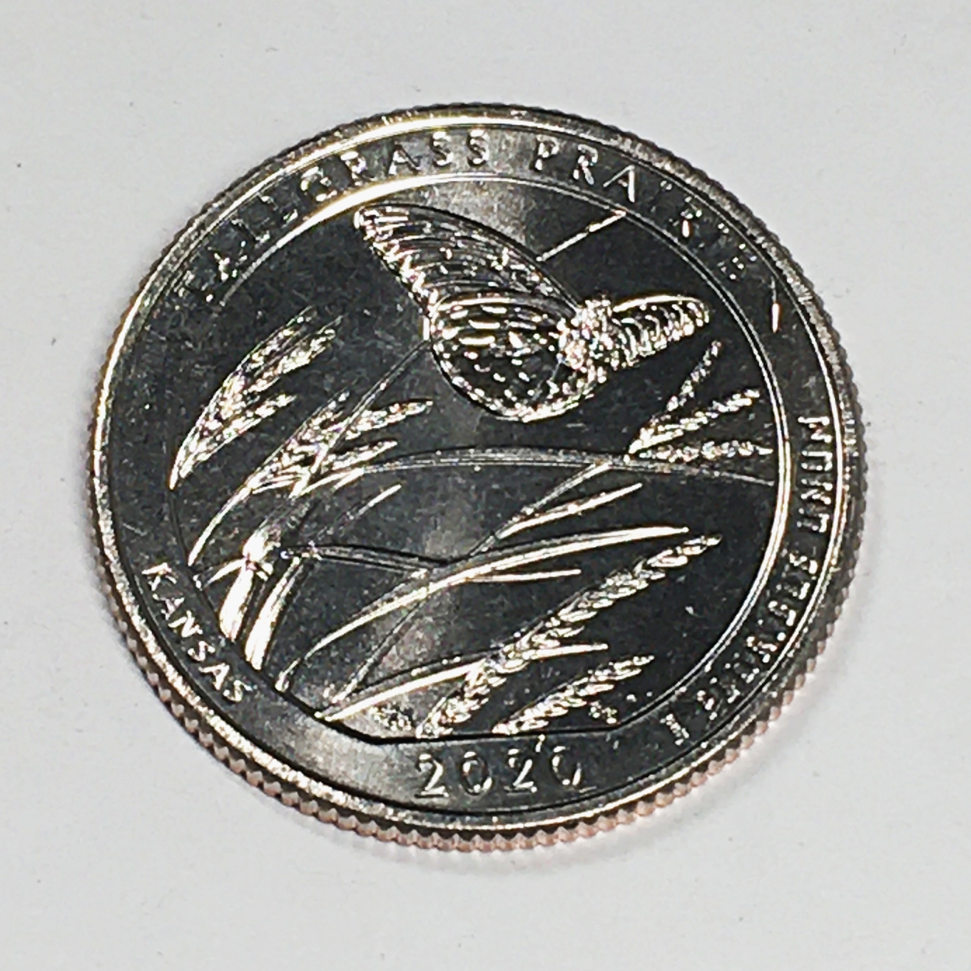 SCARCE MINT MARK*2020-W Tallgrass Prairie, Kansas Commemorative Quarter ...
