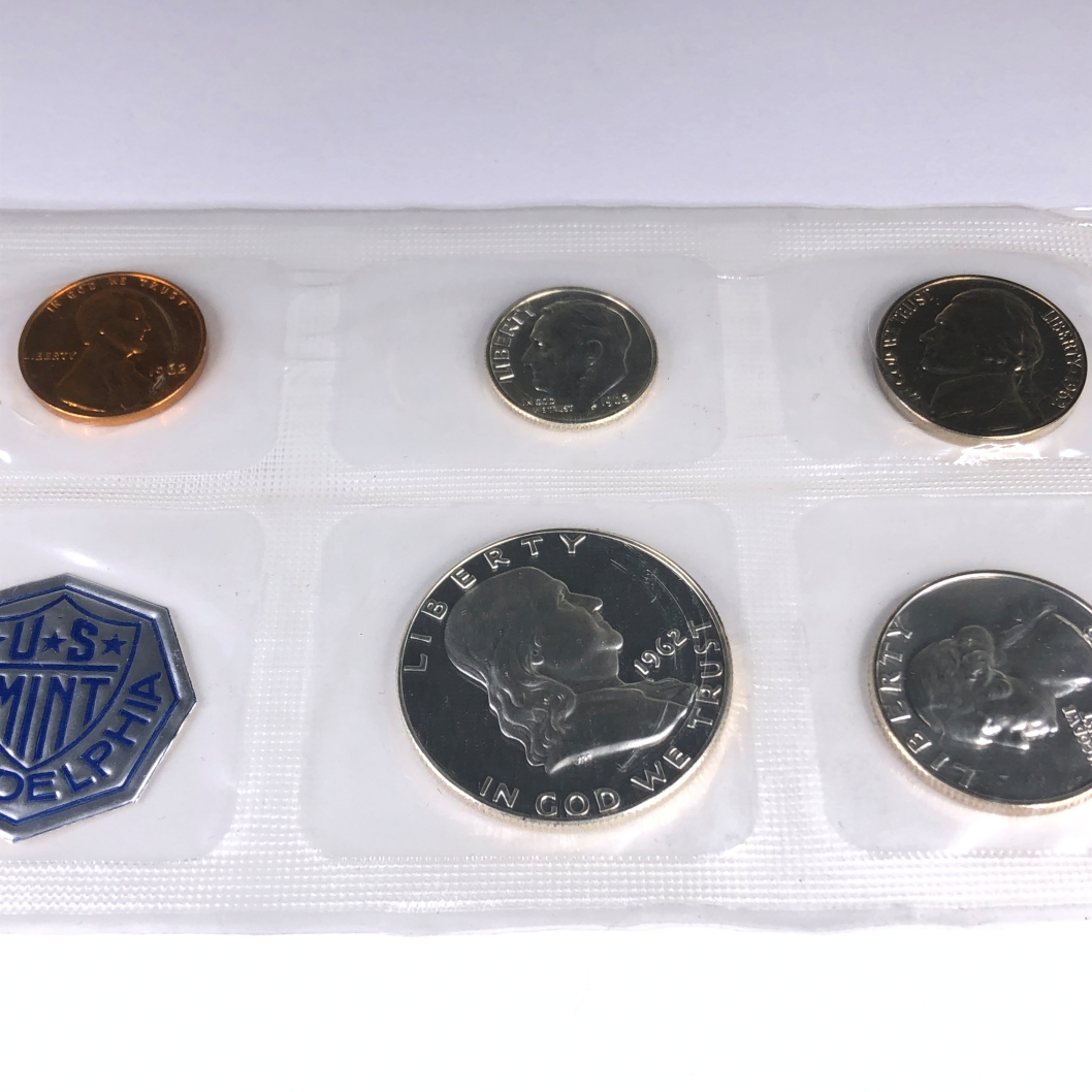 Sealed over 60 years! 1962 SILVER PROOF Coin Set from Philadelphia Mint ...
