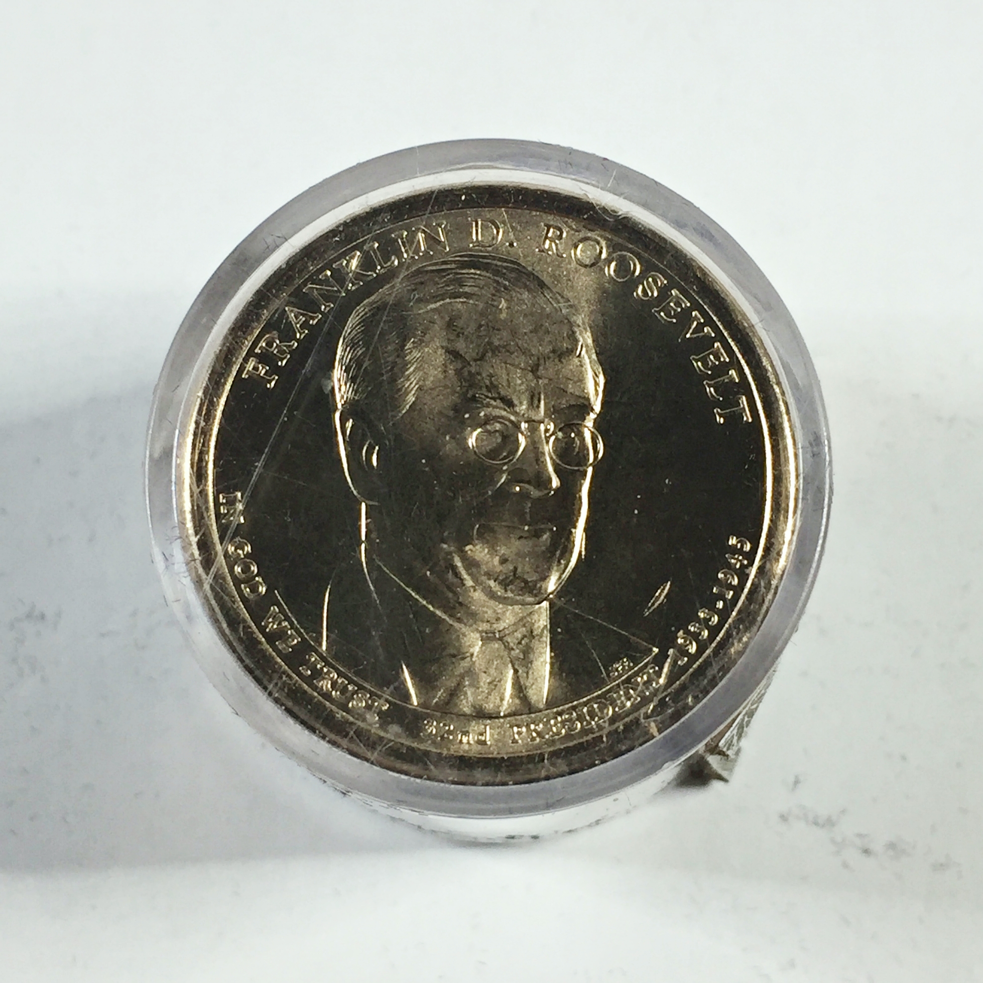 SEALED/UNOPENED 2014-P $12 Tube of Uncirculated Franklin D. Roosevelt ...