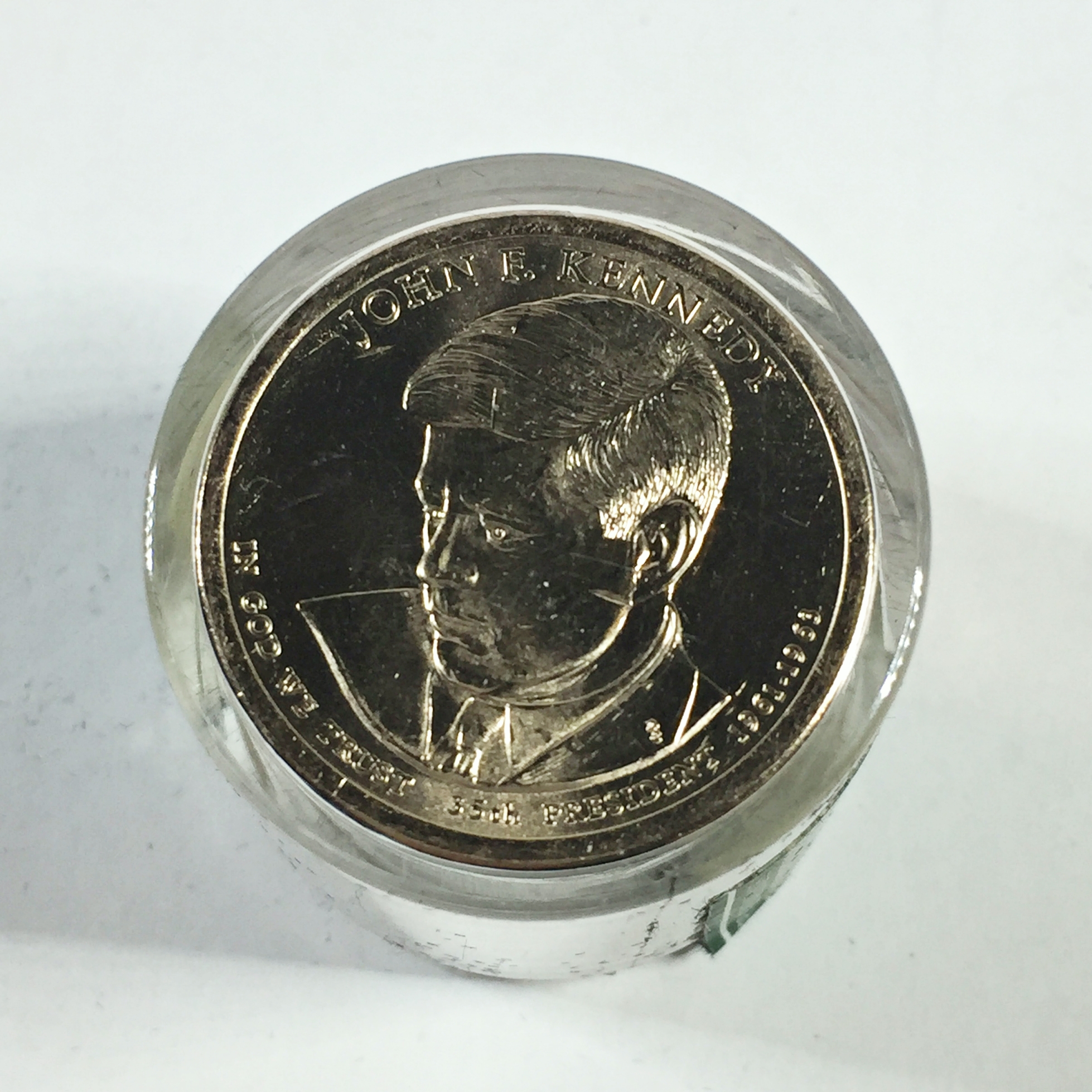 SEALED/UNOPENED 2015-D $12 Tube of Uncirculated John F. Kennedy ...