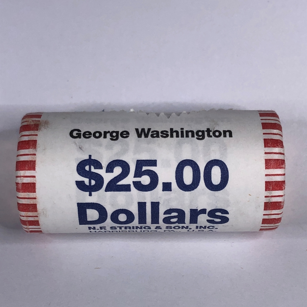 SEALED/UNOPENED $25 Bank Roll of 2007 George Washington Presidential ...