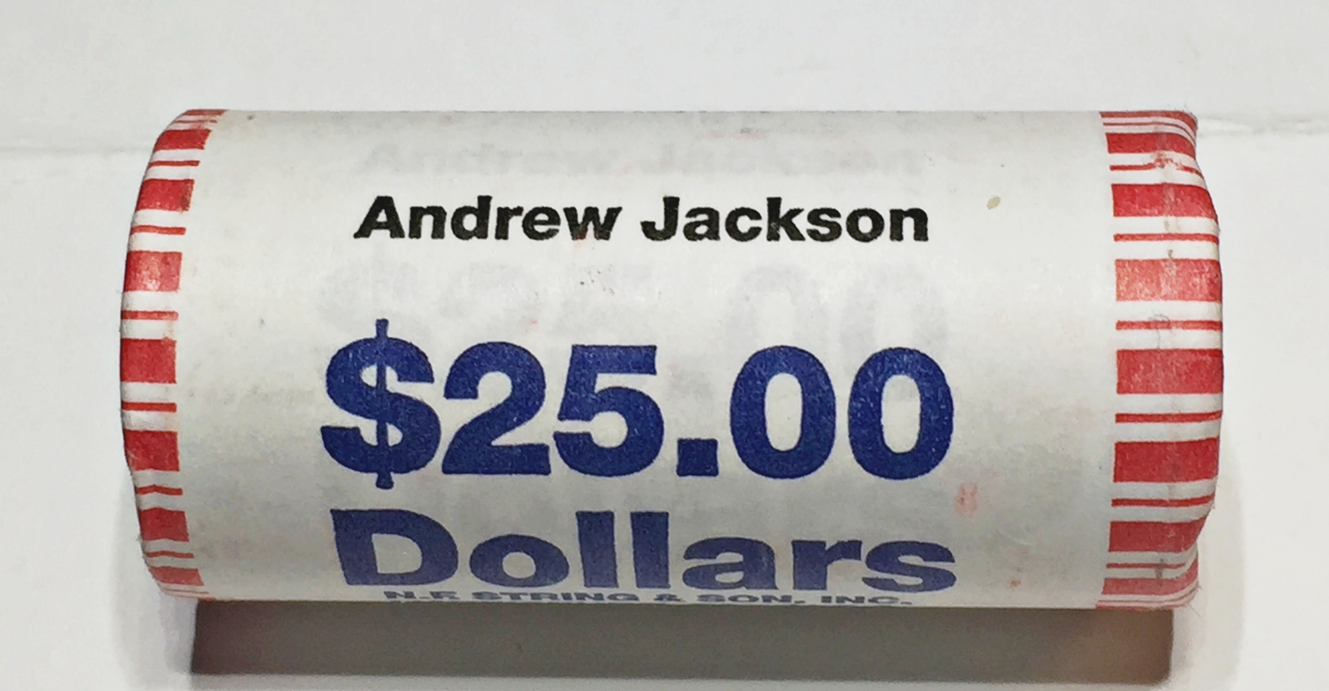 SEALED/UNOPENED $25 Bank Roll of 2008 Andrew Jackson Commemorative ...