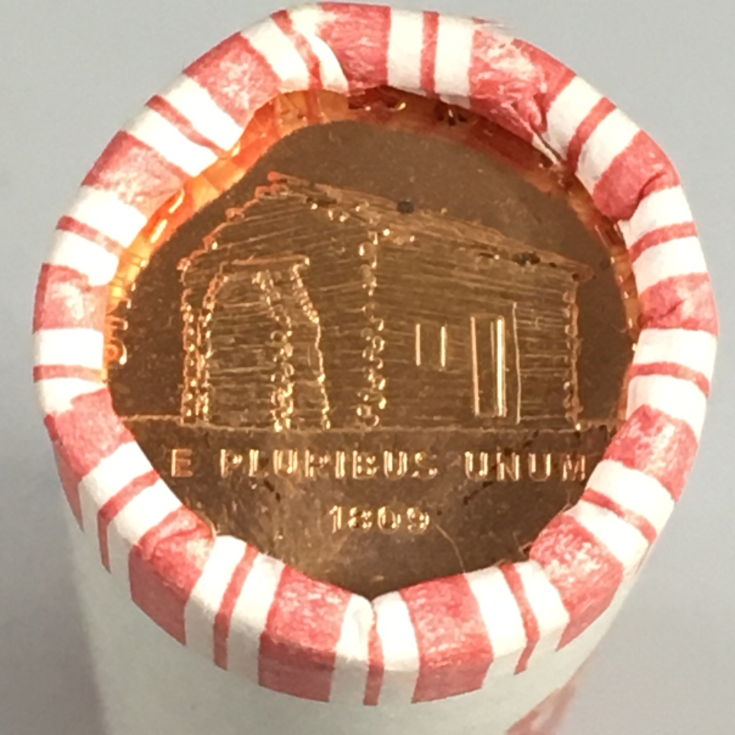 SEALED/UNOPENED 50c Bank Roll of 2009 (no mint mark showing) Lincoln ...