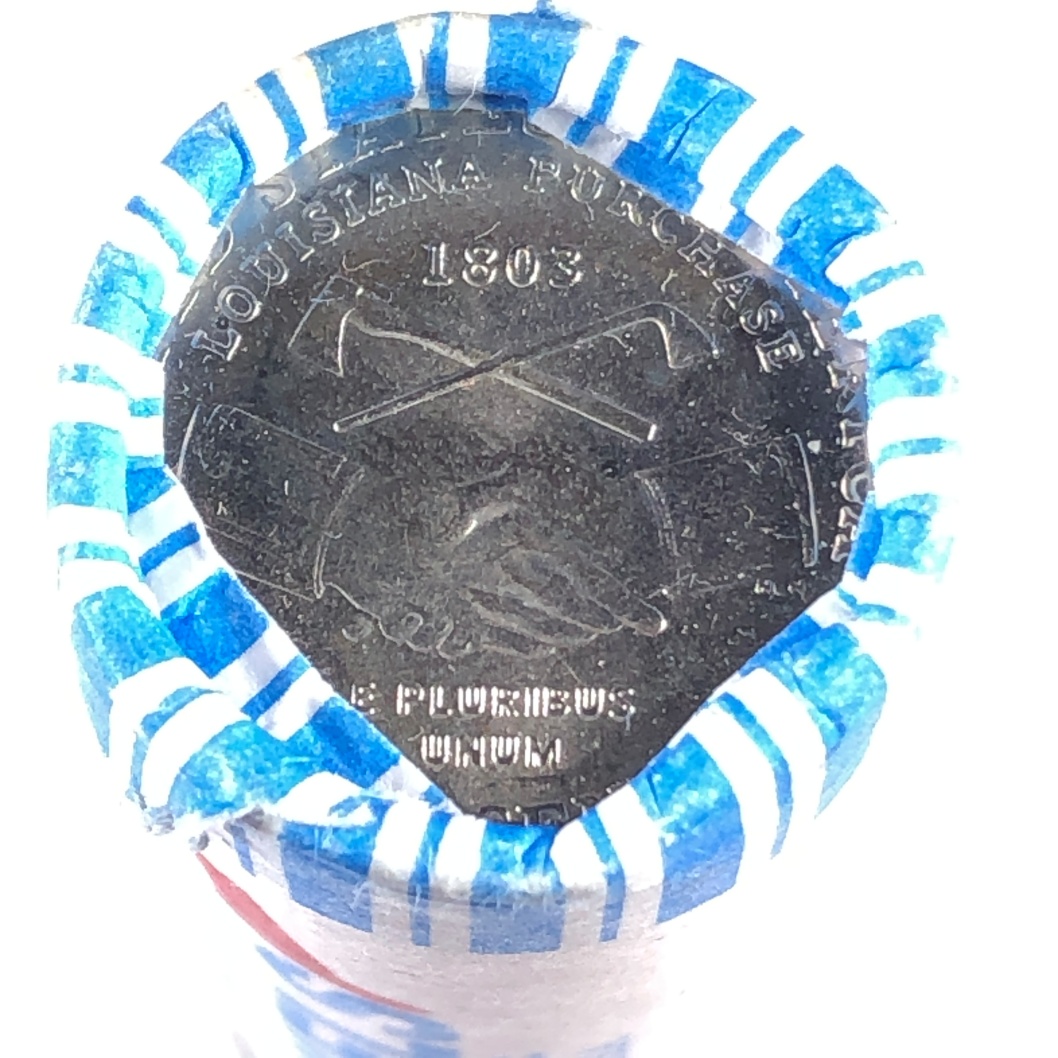 SEALED/UNOPENED Bank Roll*2004-D Jefferson Peace Commemorative Nickels ...