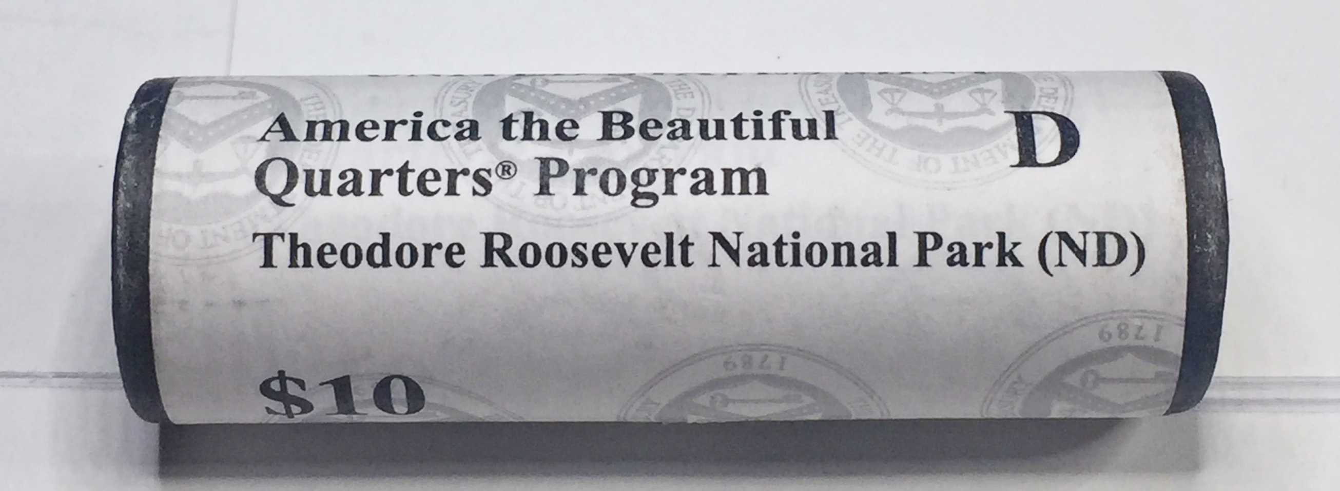 SEALED/UNOPENED US Mint $10 Roll 2016-D America the Beautiful Theodore ...