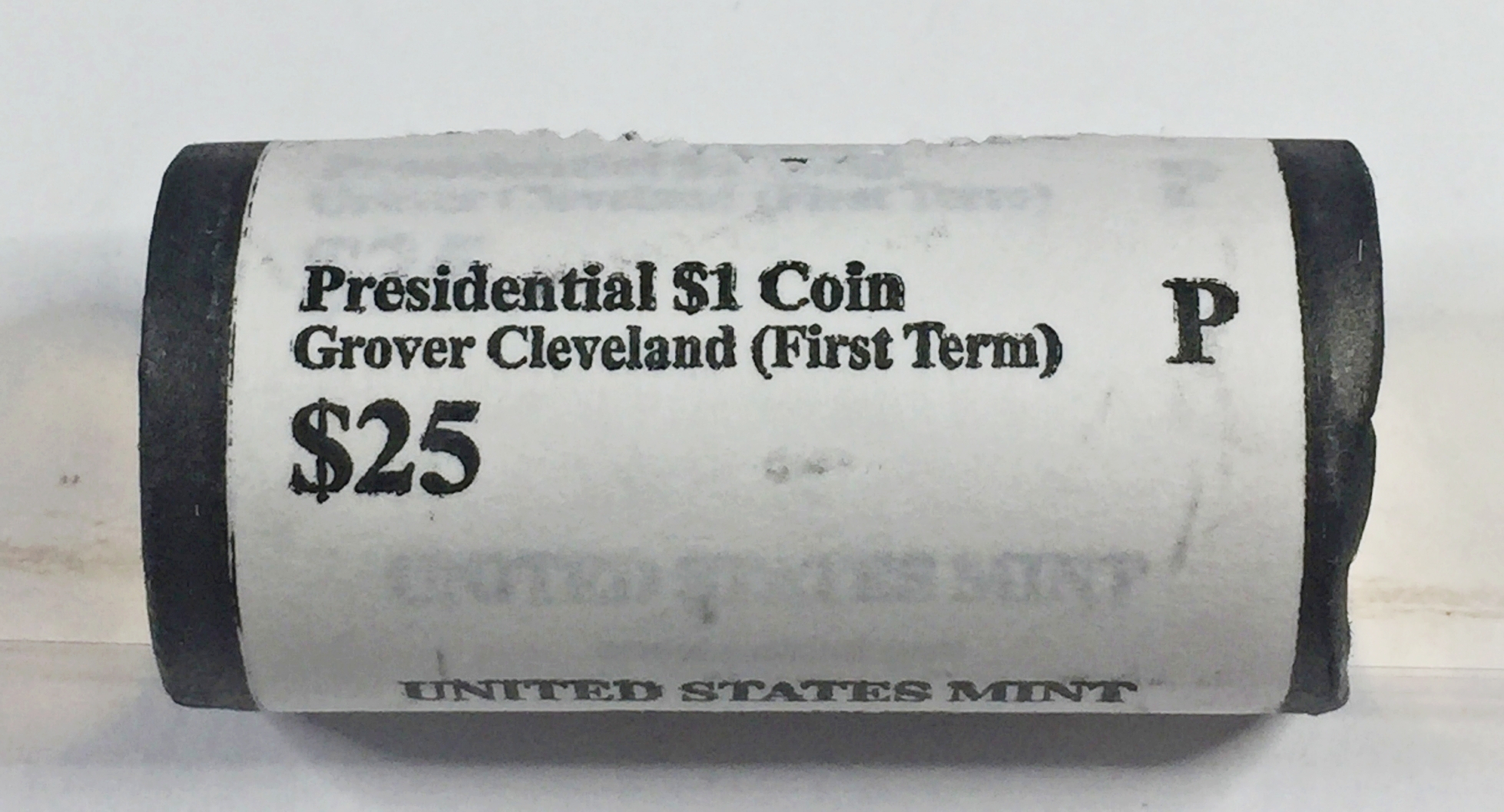 SEALED/UNOPENED US Mint 2012-P $25 Roll of Grover Cleveland (first term ...