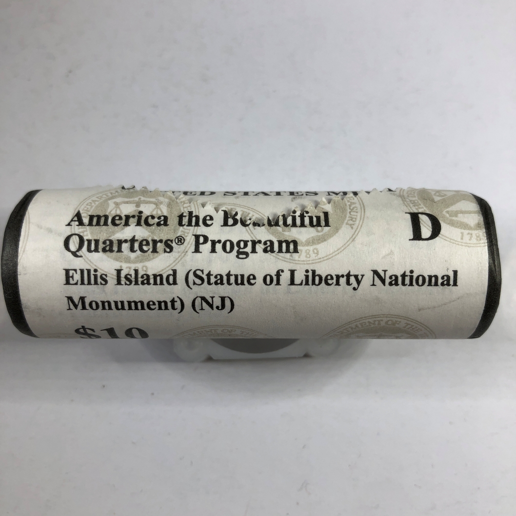 SEALED/UNOPENED US Mint 2018-D $10 Roll of Liberty/Ellis Island ...