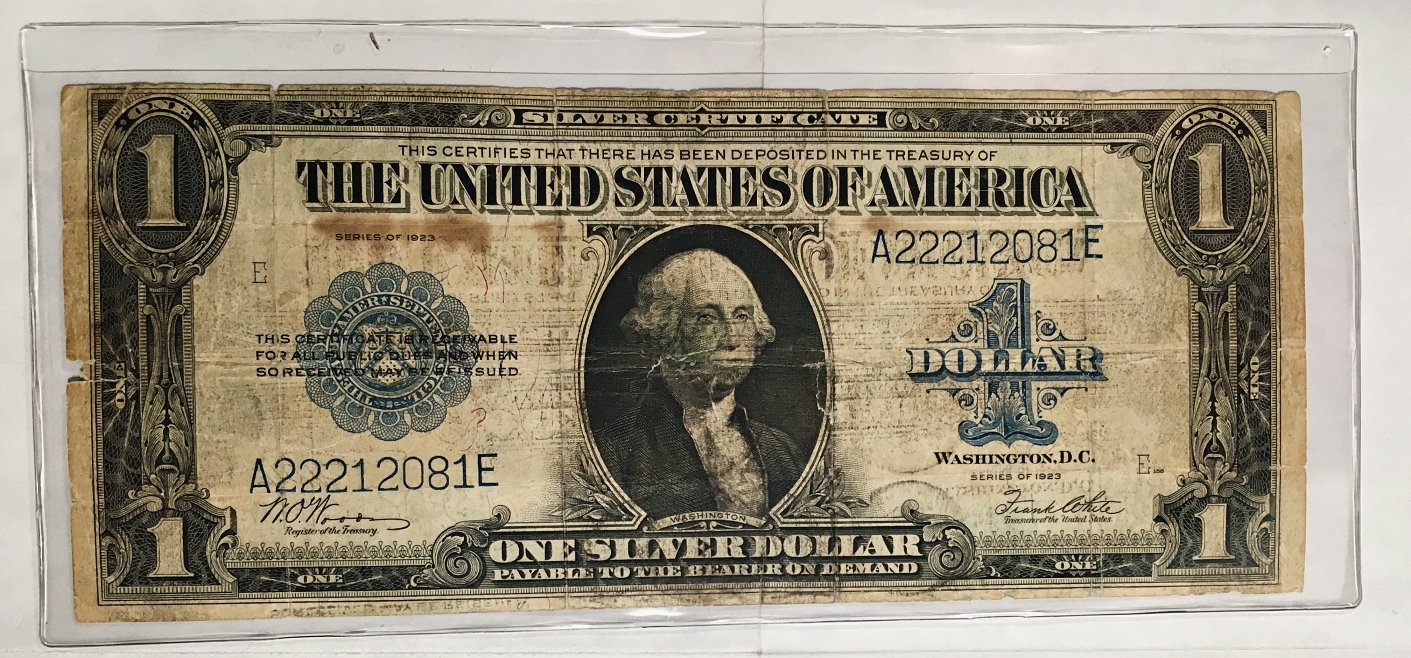 Series 1923 $1 Silver Certificate Large Note | Property Room