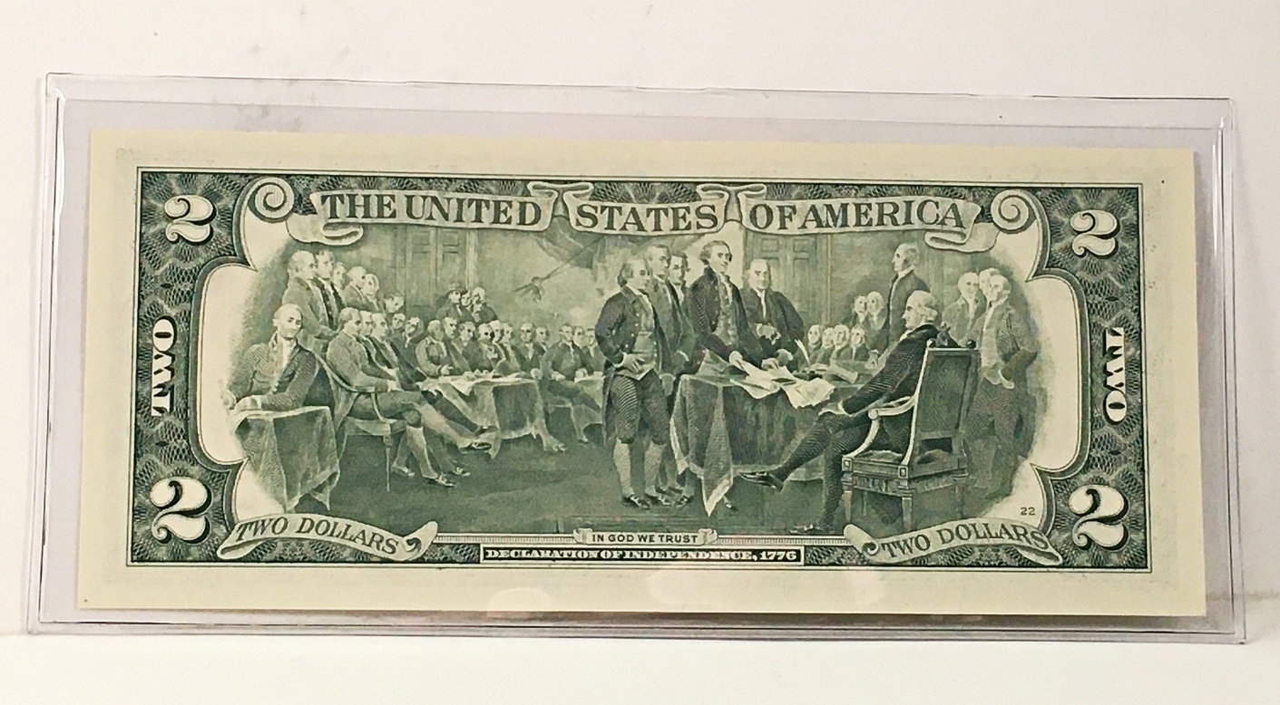 Series 2003A $2 Federal Reserve Note; New York, New York*24K Gold ...