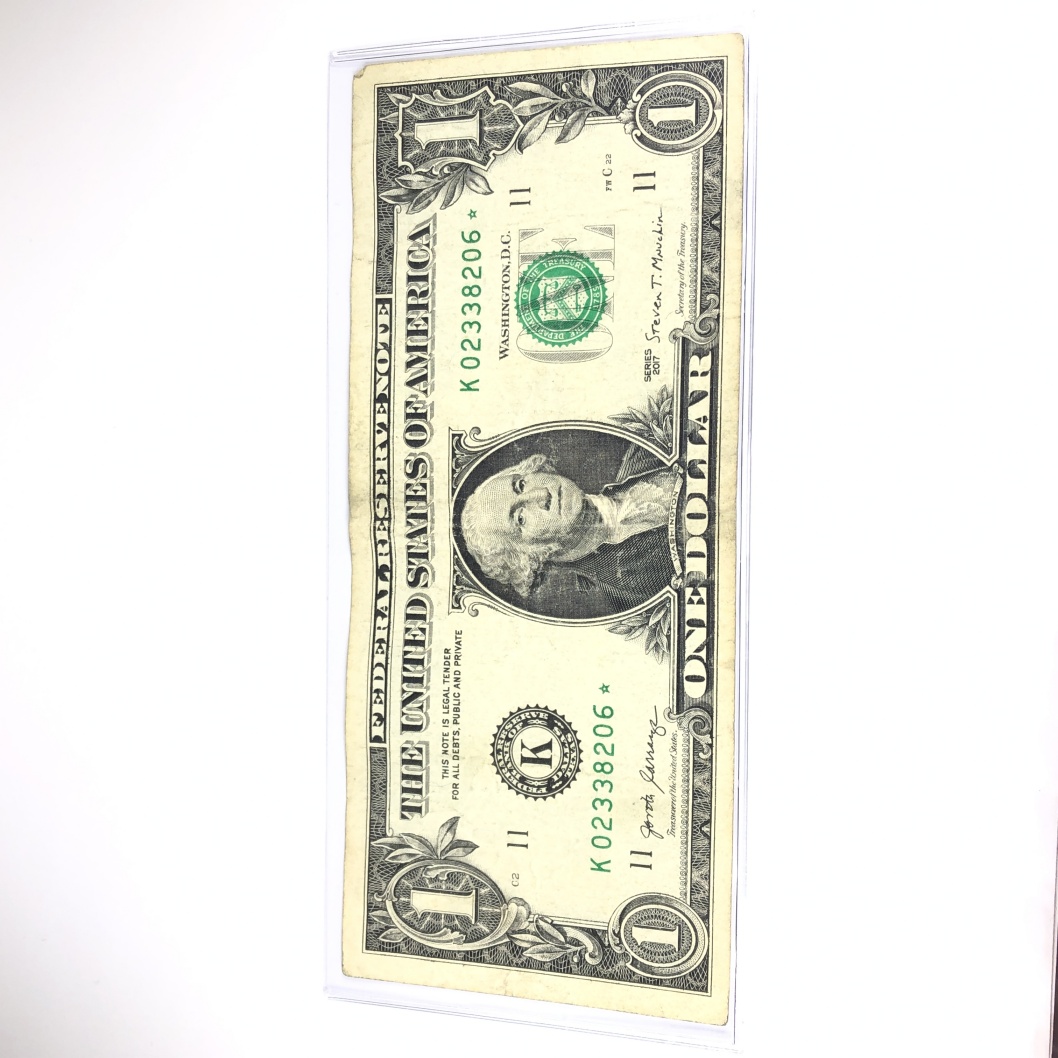 Series 2017 $1 Federal Reserve STAR NOTE REPLACEMENT ERROR; Dallas, TX ...