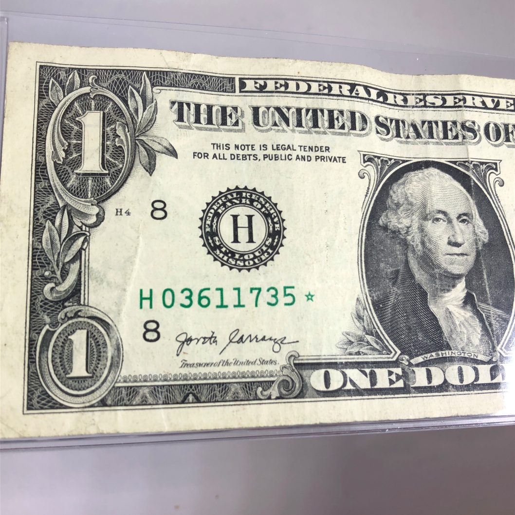 Series 2017 $1 Federal Reserve STAR NOTE REPLACEMENT ERROR; St. Louis ...