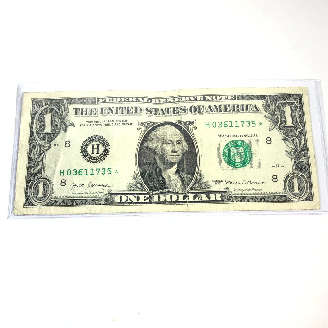 Series 2017 $1 Federal Reserve STAR NOTE REPLACEMENT ERROR; St. Louis ...