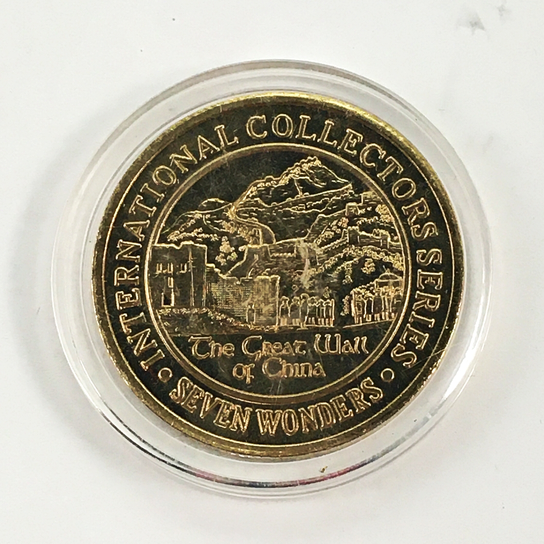 Seven Natural Wonders of the World*GREAT WALL OF CHINA*1-1/2" 24K Gold ...