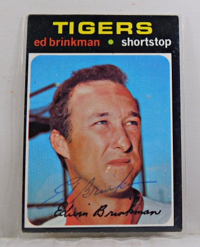 SIGNED 1970 Ed Brinkman Detroit Tigers Topps Baseball Card - Mint ...