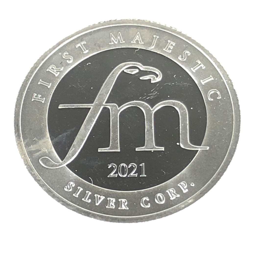 Silver 1/2oz 999 Fine Bullion Round First Majestic Silver 2021 Aztec ...