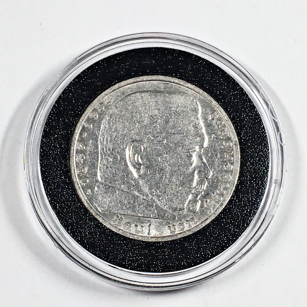 SILVER 1936 5 Reich's Mark WWII ERA GERMANY | Property Room