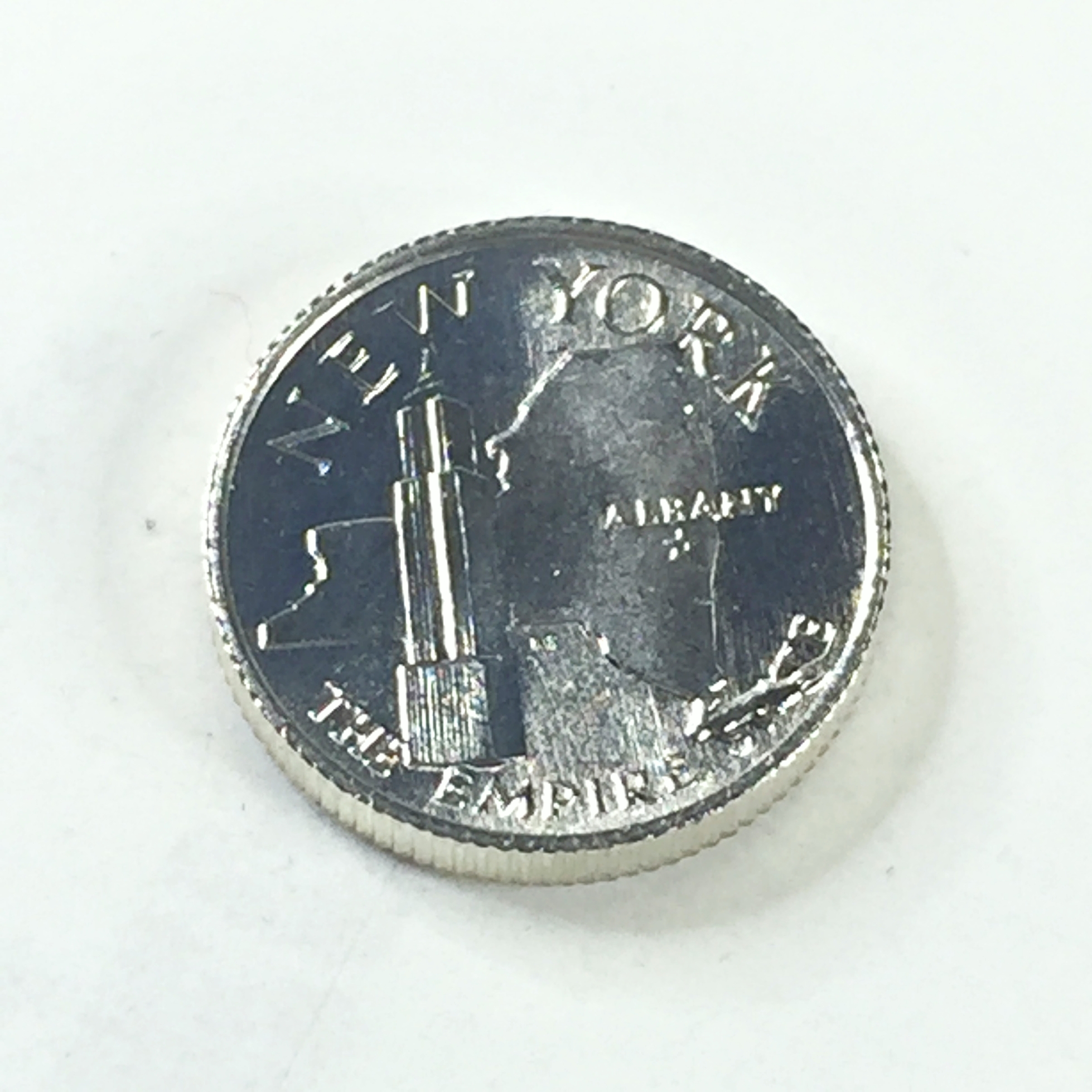 Silver New York State Commemorative Round*Flower: Rose*The Empire State ...