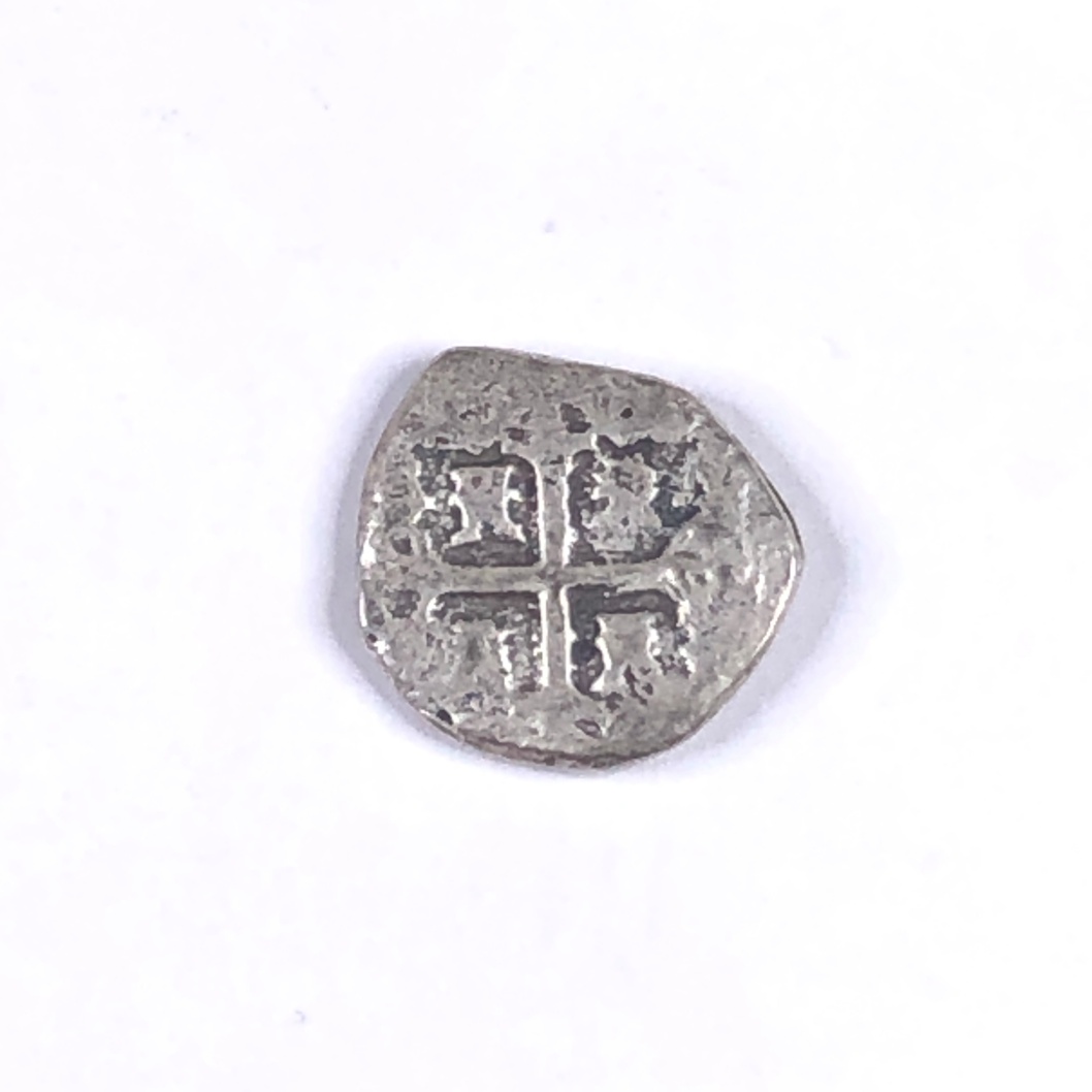 Silver Spanish Cob*Ship Wreck Recovery Coin | Property Room
