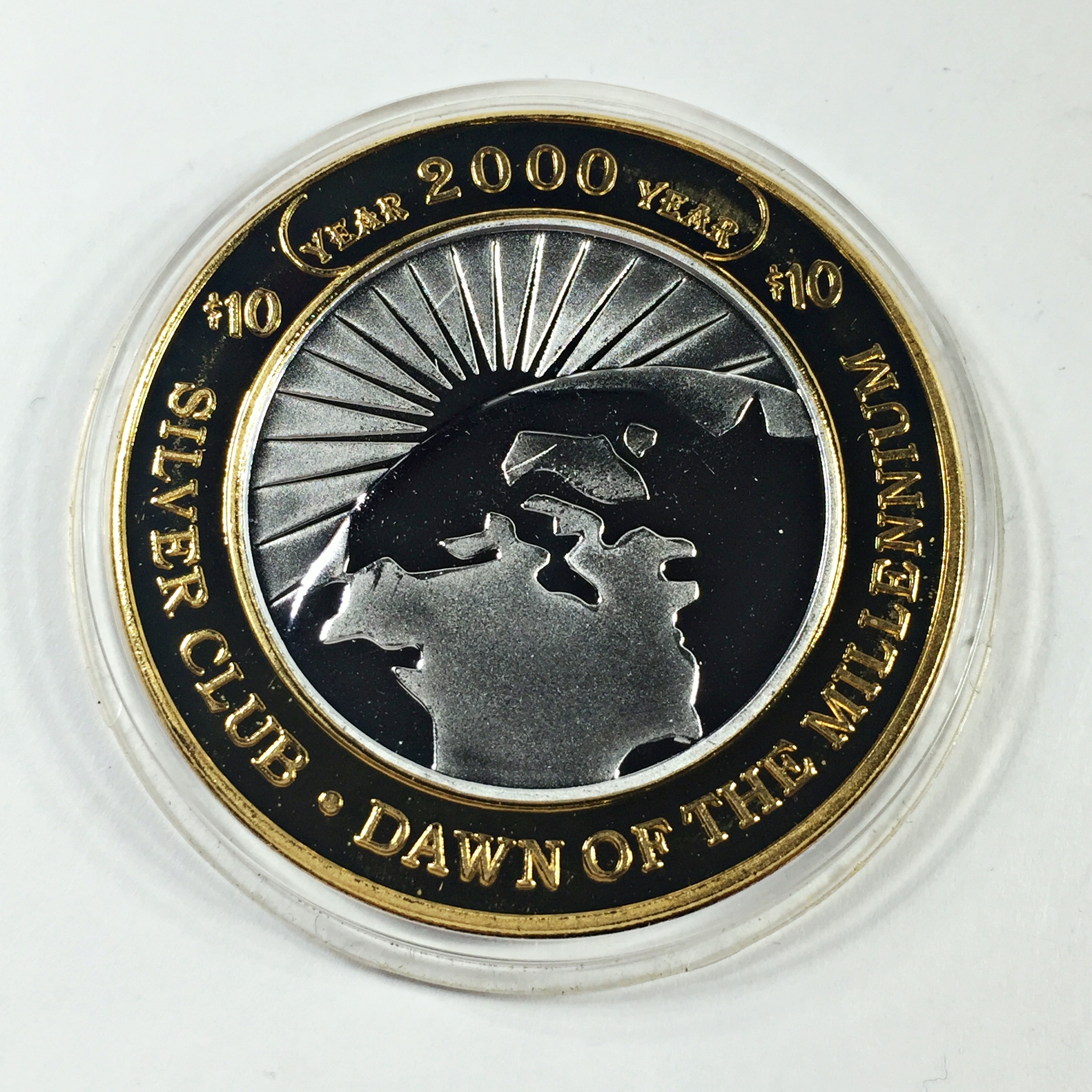 SILVER STRIKE*.999 Fine Silver $10 Gaming Token*Silver Club*Sparks, NV ...