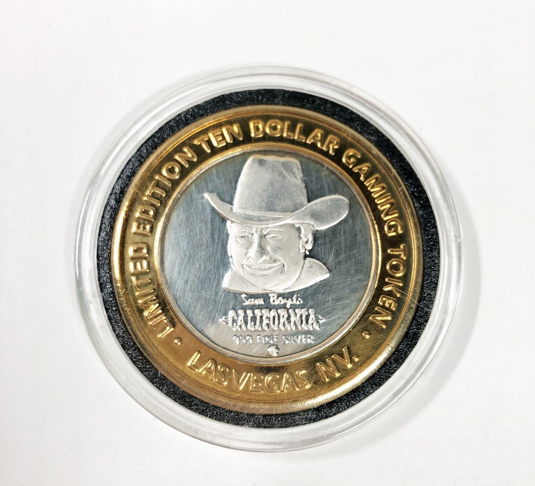 SILVER STRIKE*California Hotel; Las Vegas, NV $10 Proof Silver Gaming ...