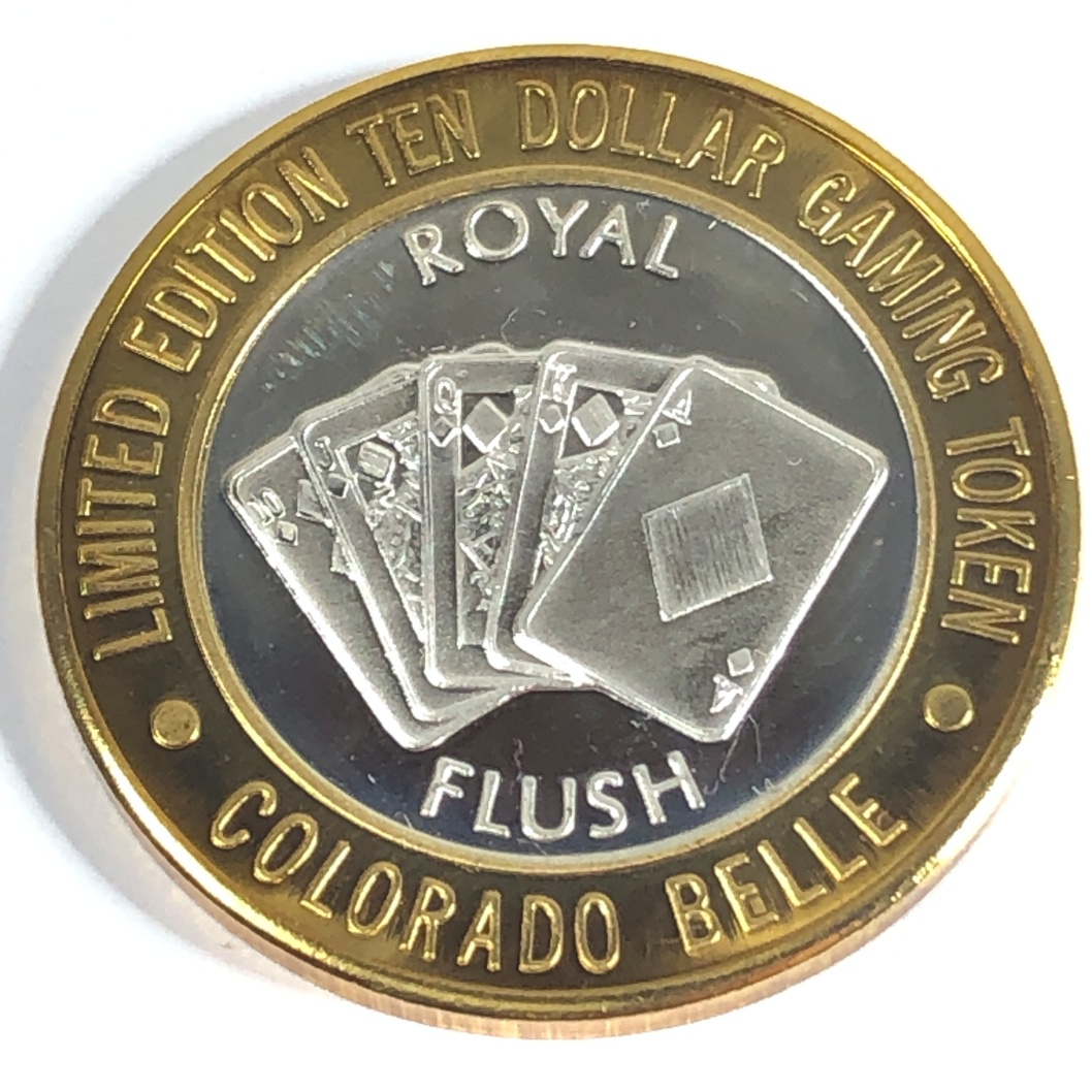SILVER STRIKE*Colorado Belle; Laughlin, NV $10 .999 Fine Silver Gaming ...