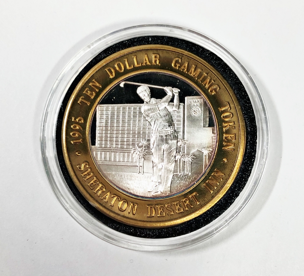 SILVER STRIKE*Desert Sheraton Inn; Las Vegas, NV $10 Proof Silver ...