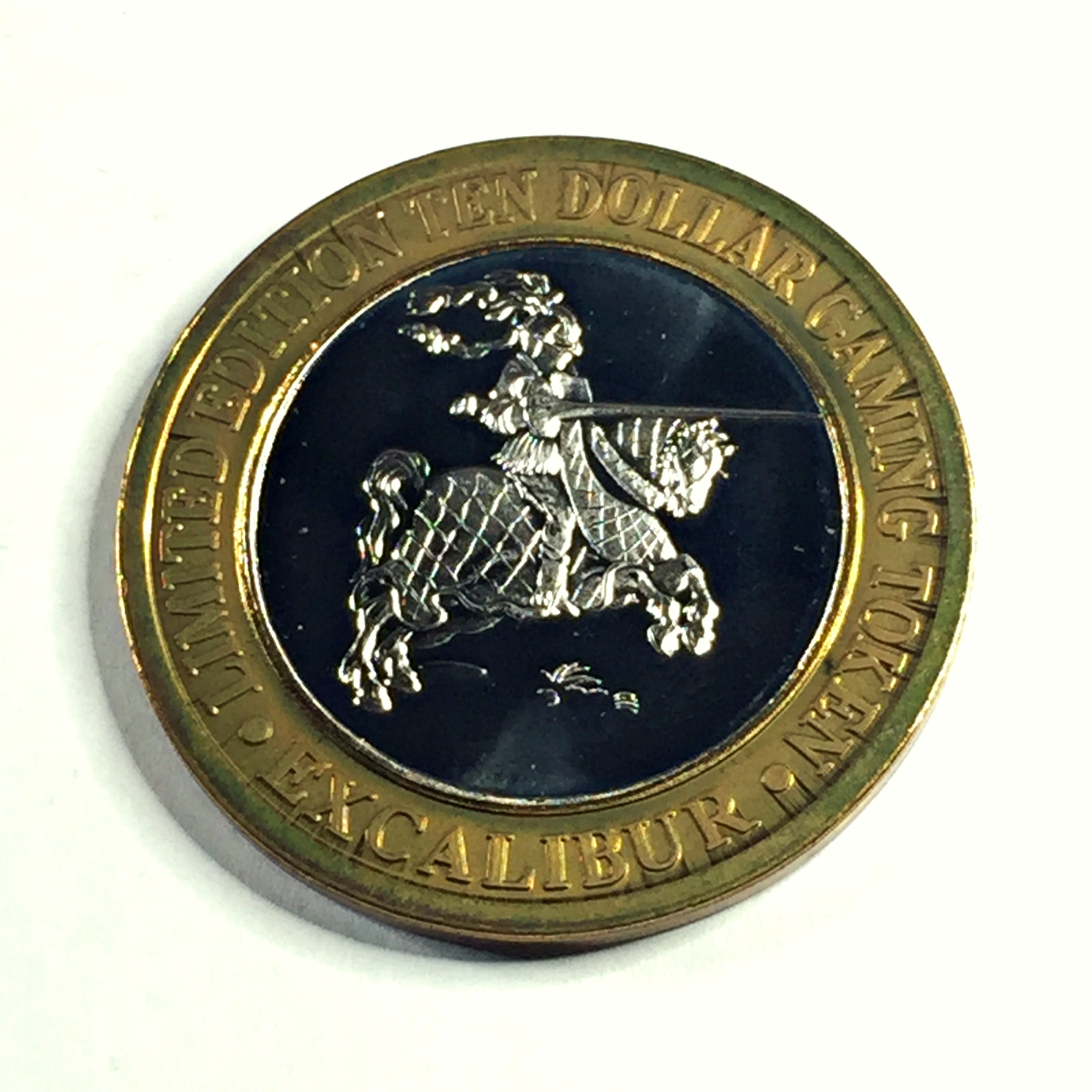 SILVER STRIKE*Excalibur; Las Vegas, NV* .999 Fine Proof Silver $10 ...