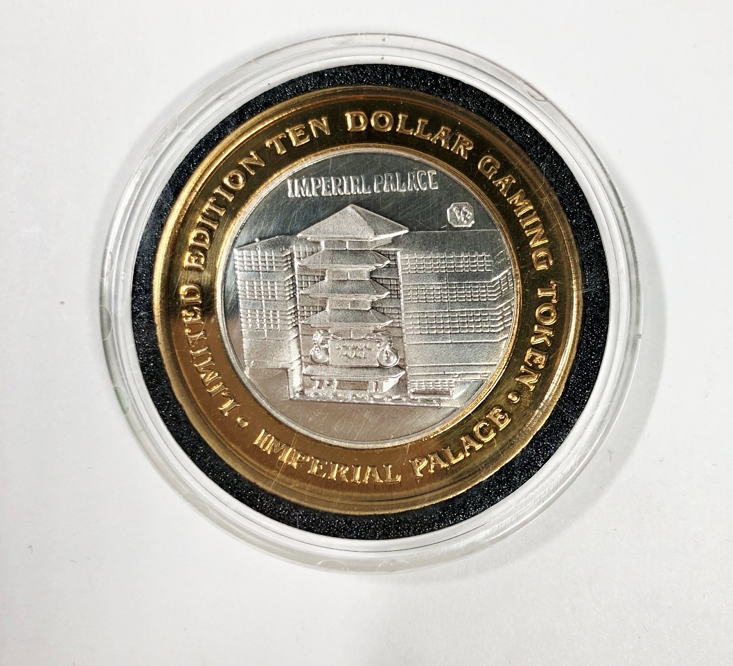 SILVER STRIKE*Imperial Palace; Las Vegas, NV $10 Proof Silver Gaming ...