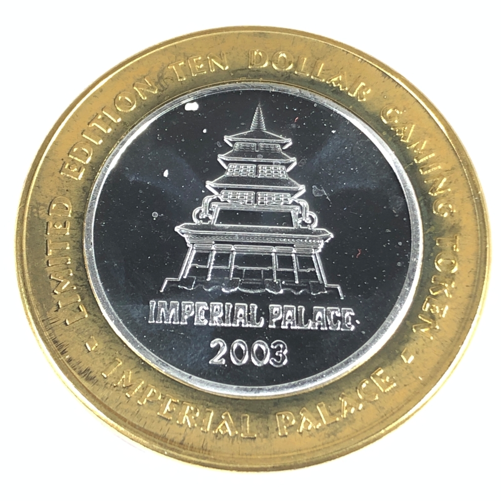 SILVER STRIKE*Imperial Palace*2003 Las Vegas, NV*$10 Proof Silver ...
