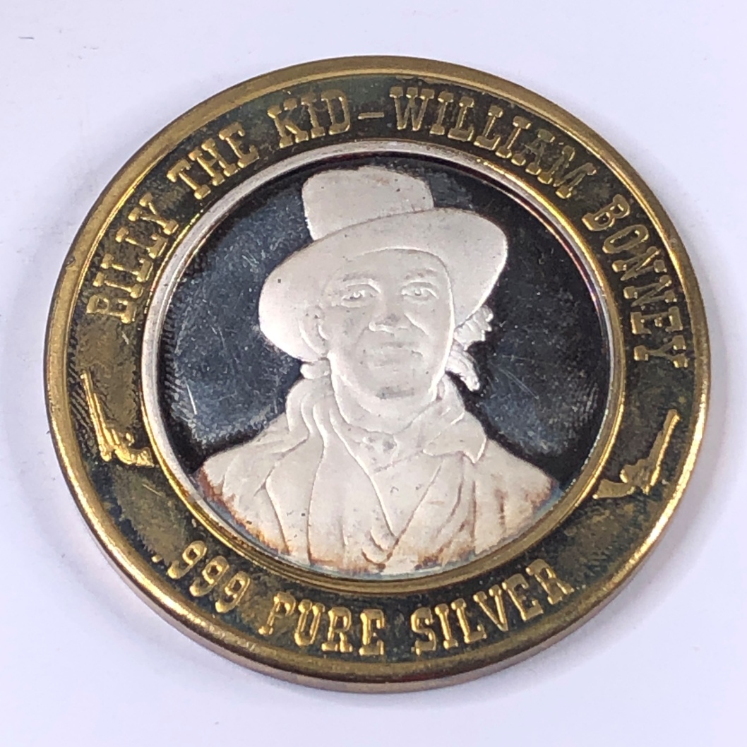 SILVER STRIKE*Limited Edition Gunfighters*Billy the Kid $10 .999 Fine ...