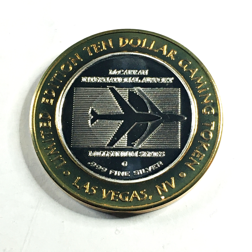 SILVER STRIKE*McCarran Airport; Las Vegas, NV $10 Collector's Limited ...