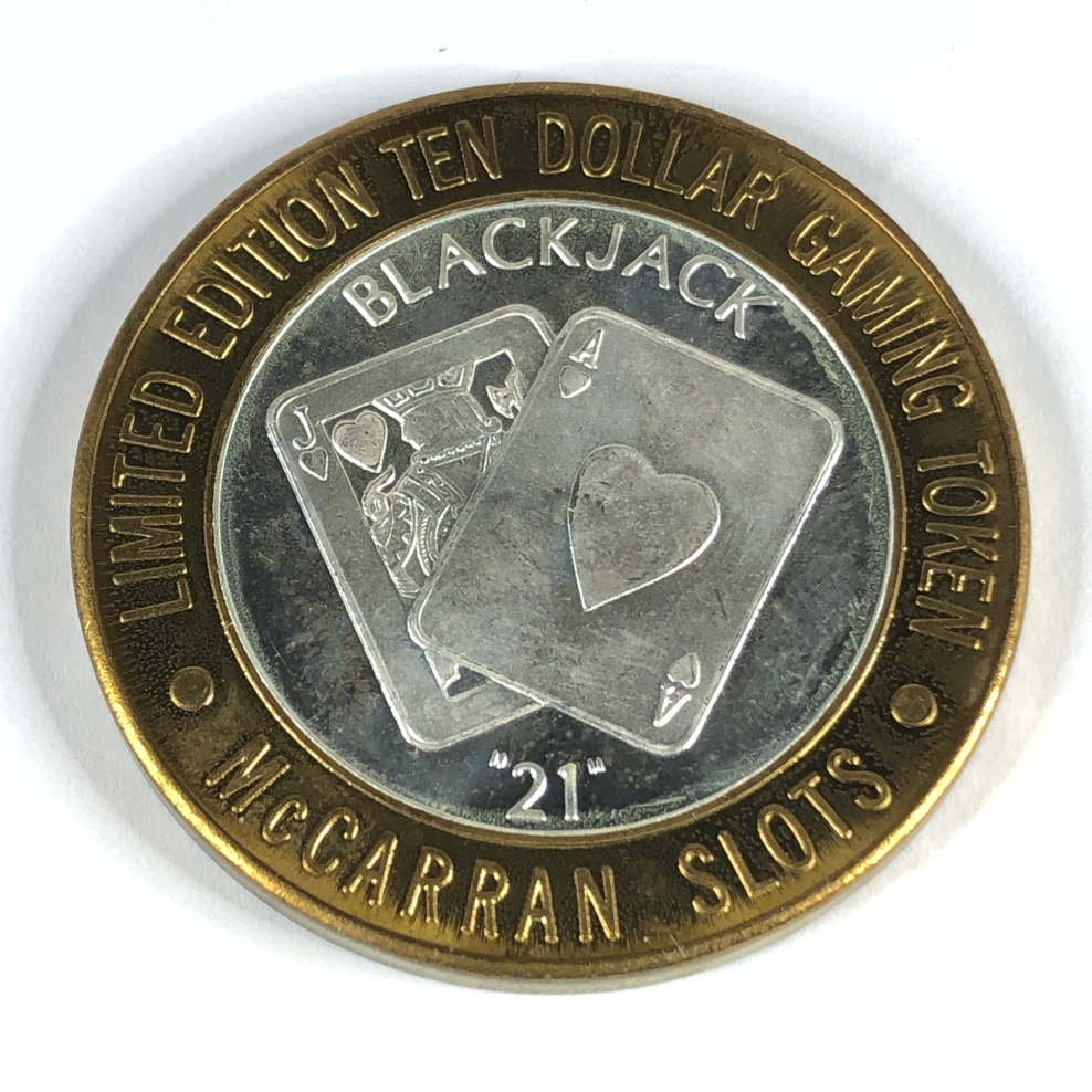 SILVER STRIKE*McCarren Slots*Las Vegas International Airport*$10 Silver ...