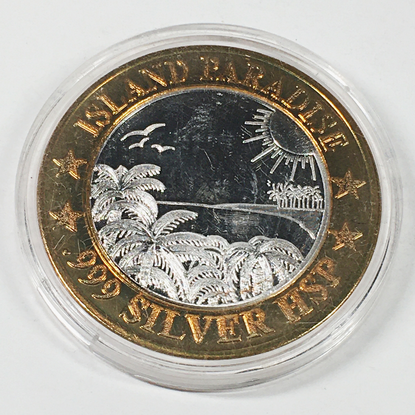 SILVER STRIKE*Royal Caribbean Cruise Line*$10 Proof Silver Gaming Token ...