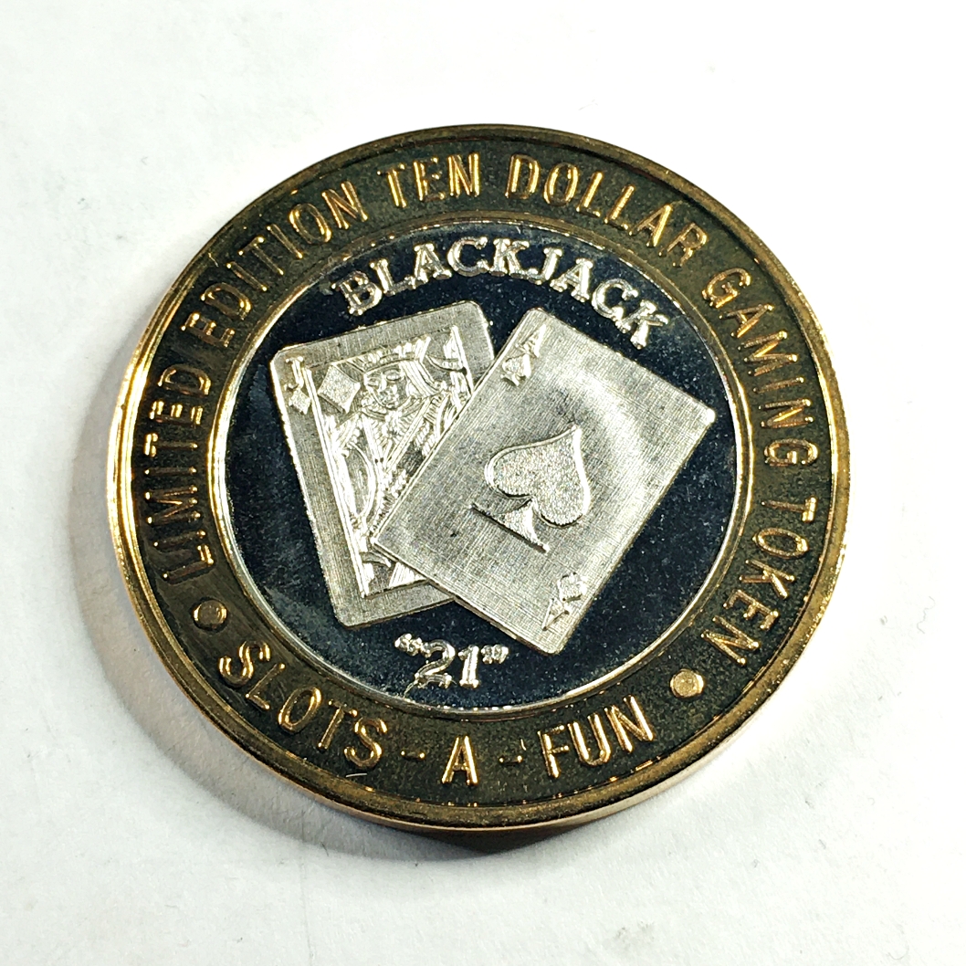 SILVER STRIKE*Slots-A-Fun; Las Vegas, NV $10 Collector's Limited ...