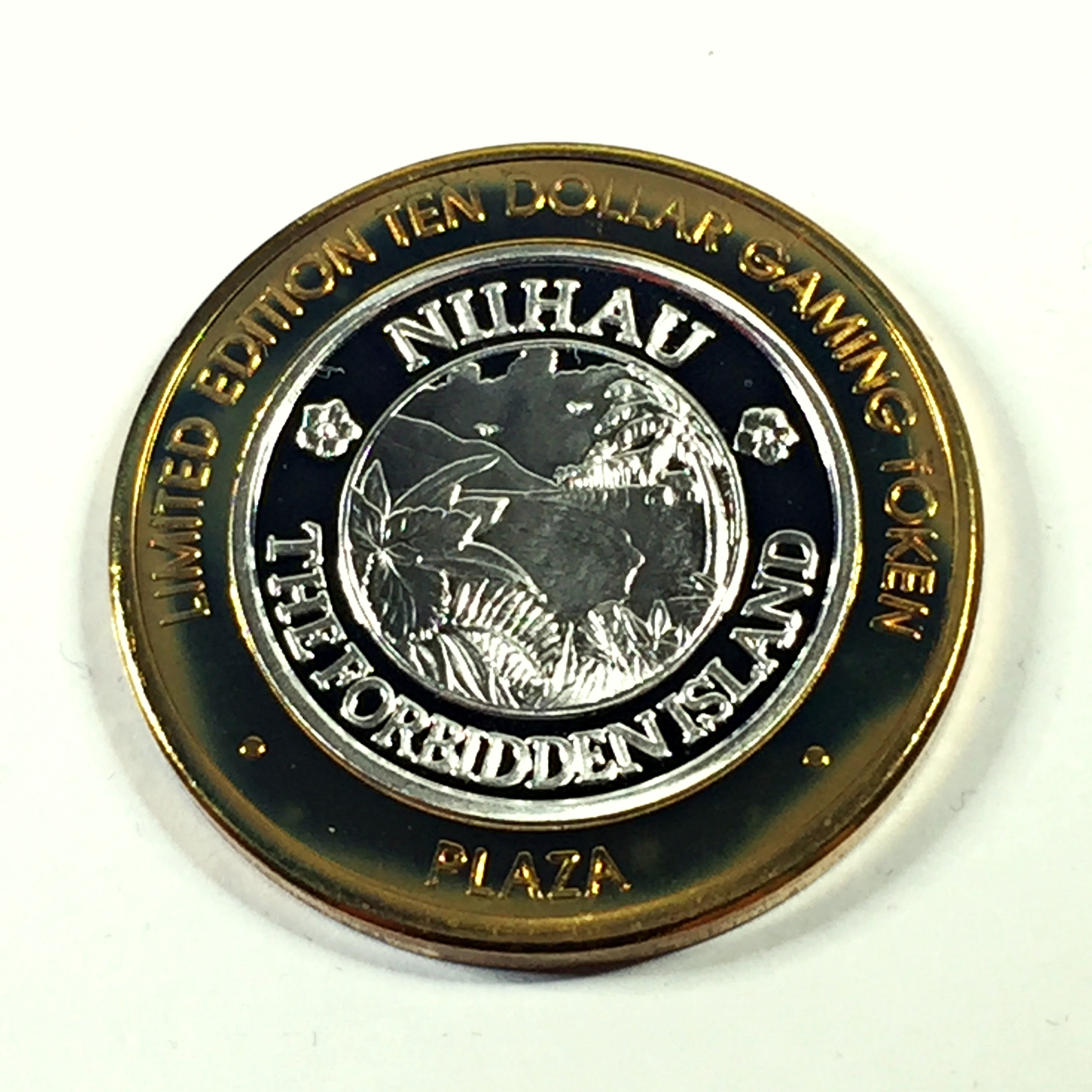 SILVER STRIKE*The Plaza; Niihau*Las Vegas, NV* $10 Silver Gaming Token ...