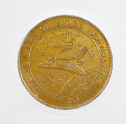 Solid Bronze Medallion - Shuttle Crew Emblem - 51L - Challenger ...