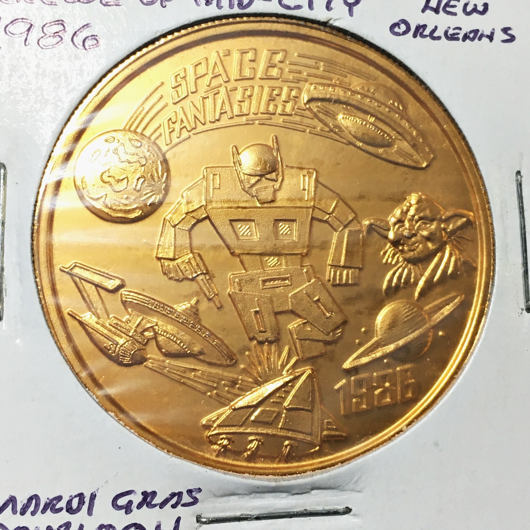 Space Fantasies 1988 Transformers New Orleans Medal | Property Room