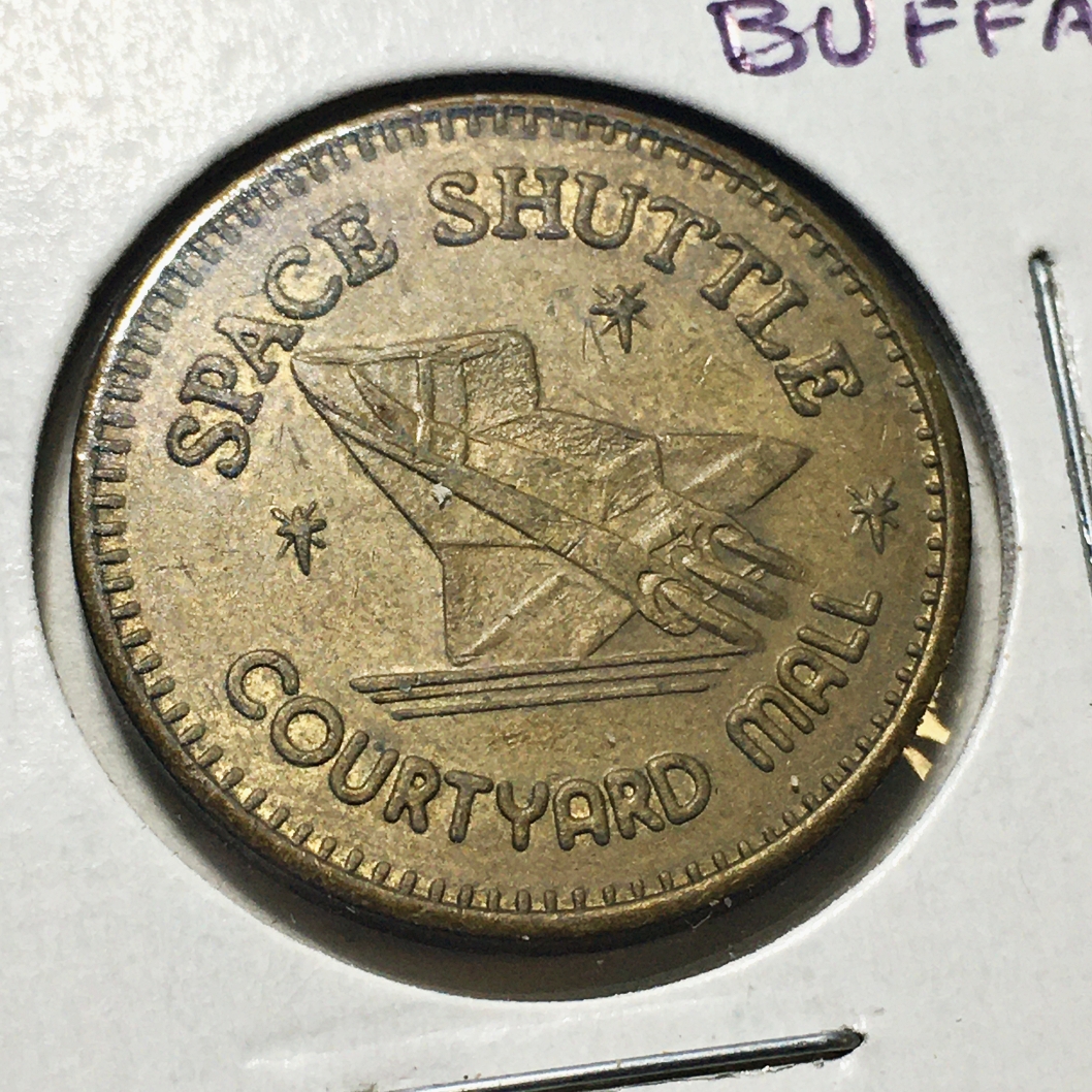 Space Shuttle Courtyard Mall Arcade Token*Brass*23mm | Property Room