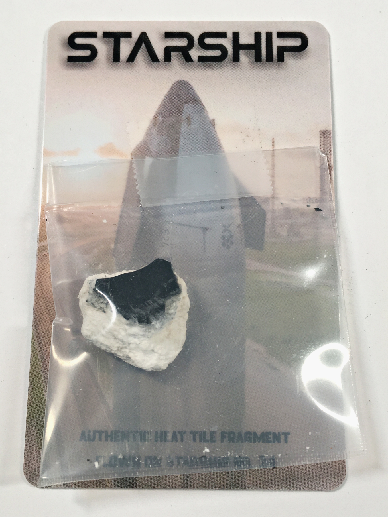 Starship 24*Authentic Heat Tile Fragment Flown on Starship No. 24*On ...