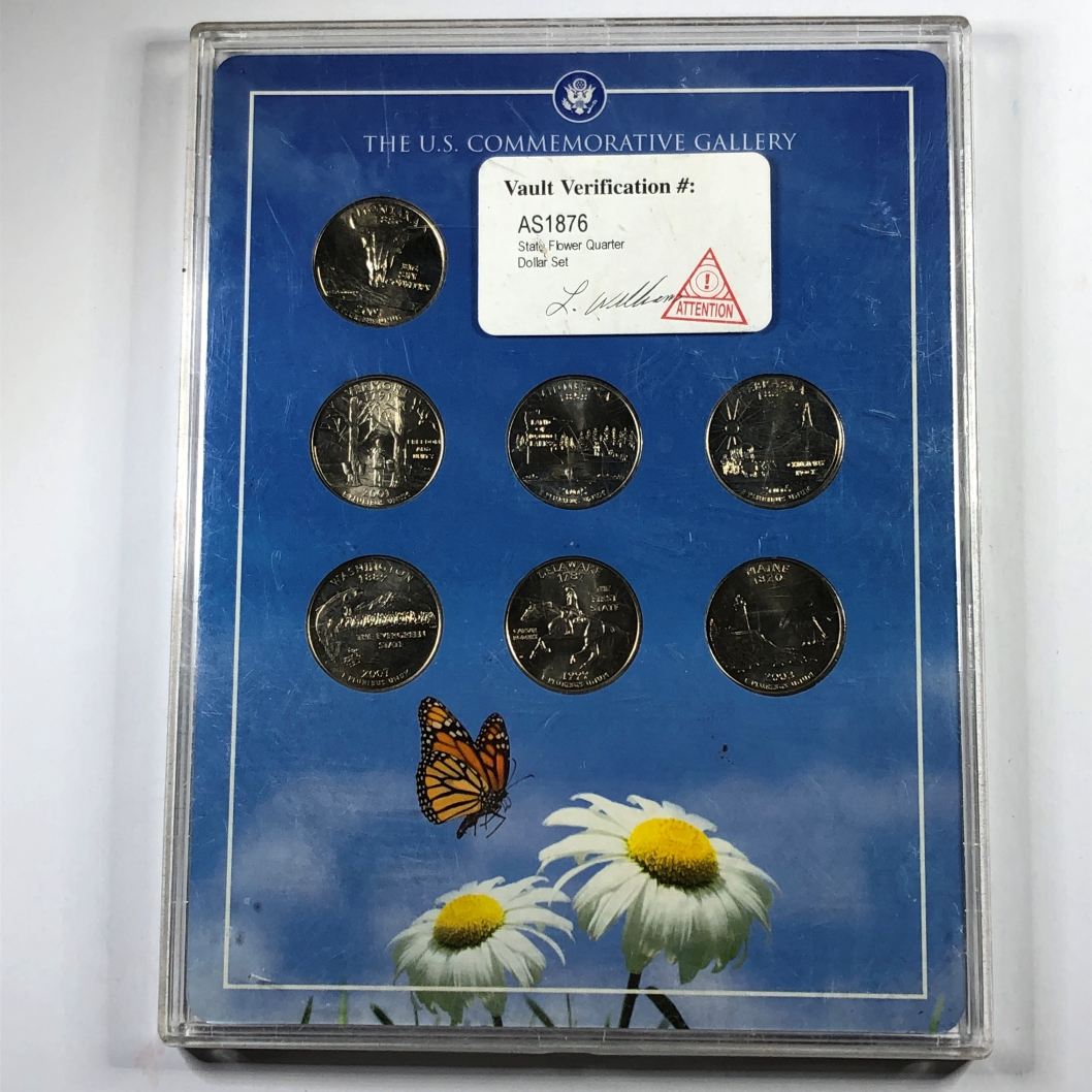 State Flower US Colorized Commemorative Quarter Collection*MT, VT, MN ...