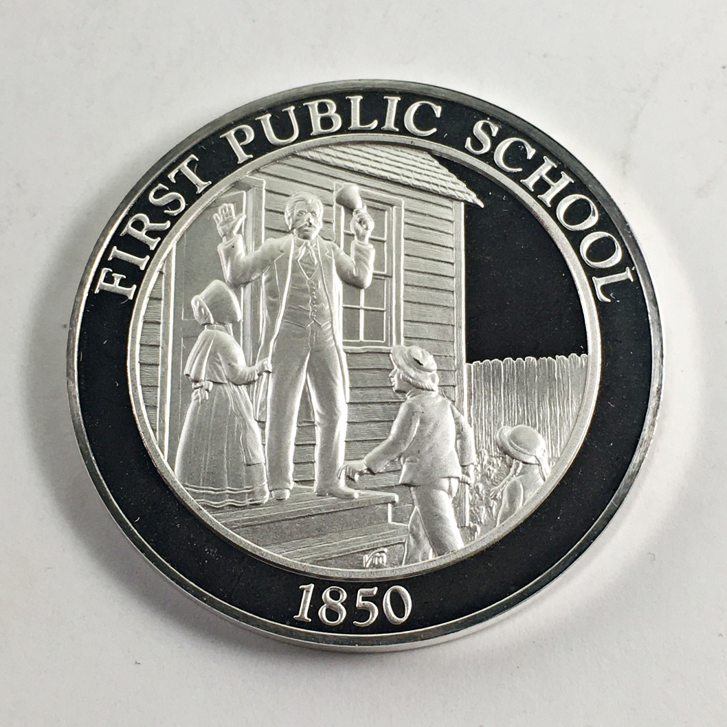 Sterling Silver (27g) California Comm. - First Public School 1850 ...