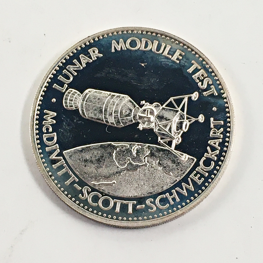 Sterling Silver Commemorative Space Exploration Rounds*APOLLO IX*20.5 ...