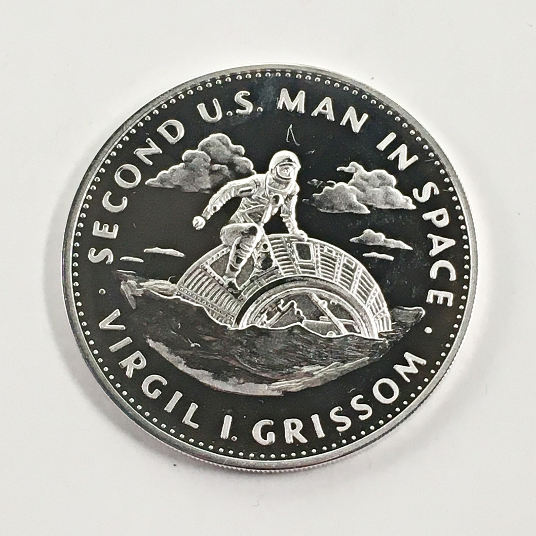 Sterling Silver Commemorative Space Exploration Rounds*MERCURY IV*20.5 ...
