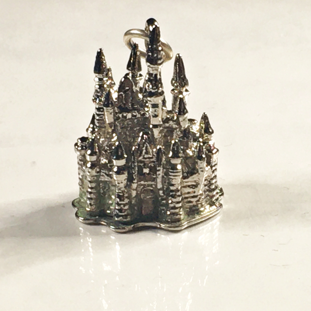 Sterling Silver Disney Castle Pendant/Charm*Total Weight 8.5 Grams ...