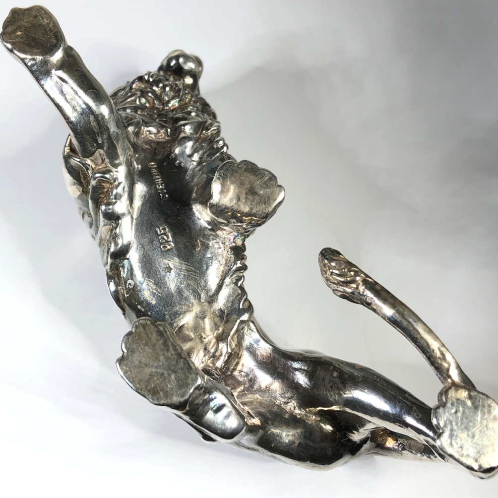 Sterling Silver Layered Israeli Lion Figurine*Approximately 183.6 Total ...