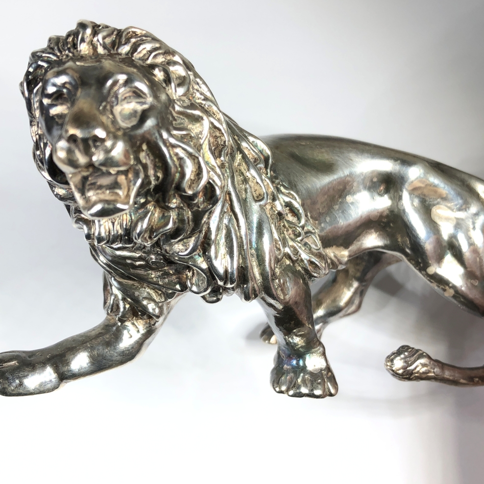 Sterling Silver Layered Israeli Lion Figurine*Approximately 183.6 Total ...