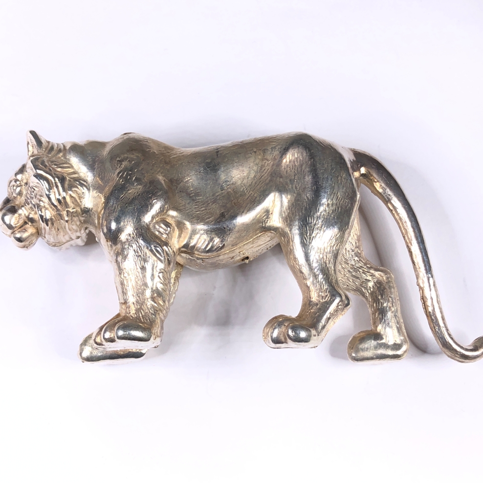 Sterling Silver Layered Israeli Tiger Figurine*Approximately 60 Total ...