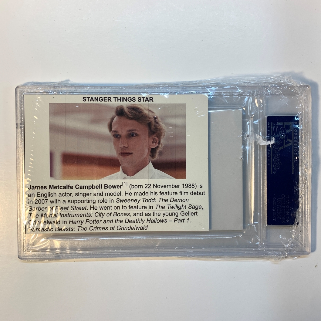 Stranger Things Jamie Bower Autographed Index Card Authenticated by PSA ...