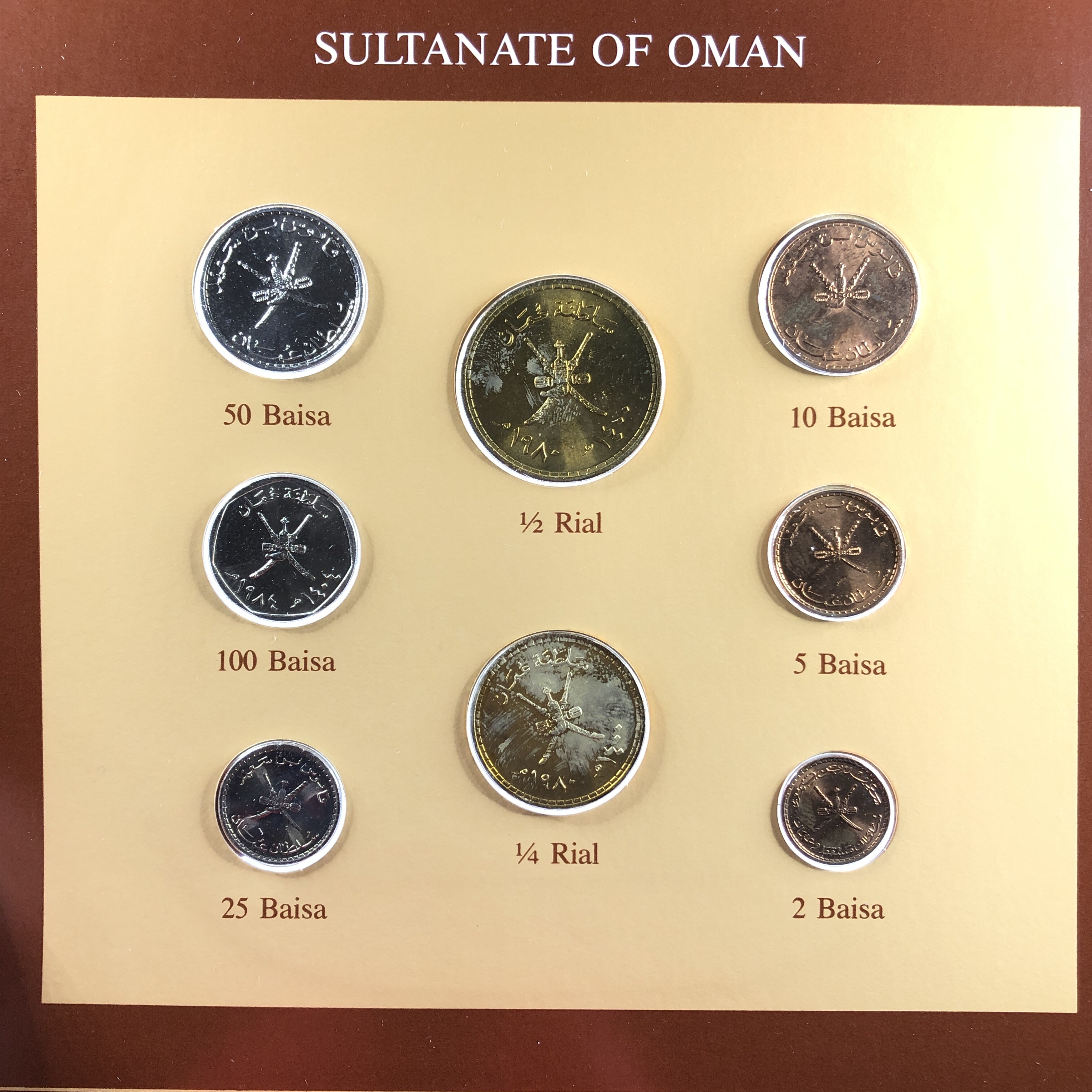 Sultanate of Oman*Coin Sets of All Nations Series*8" x 12" Story Board ...