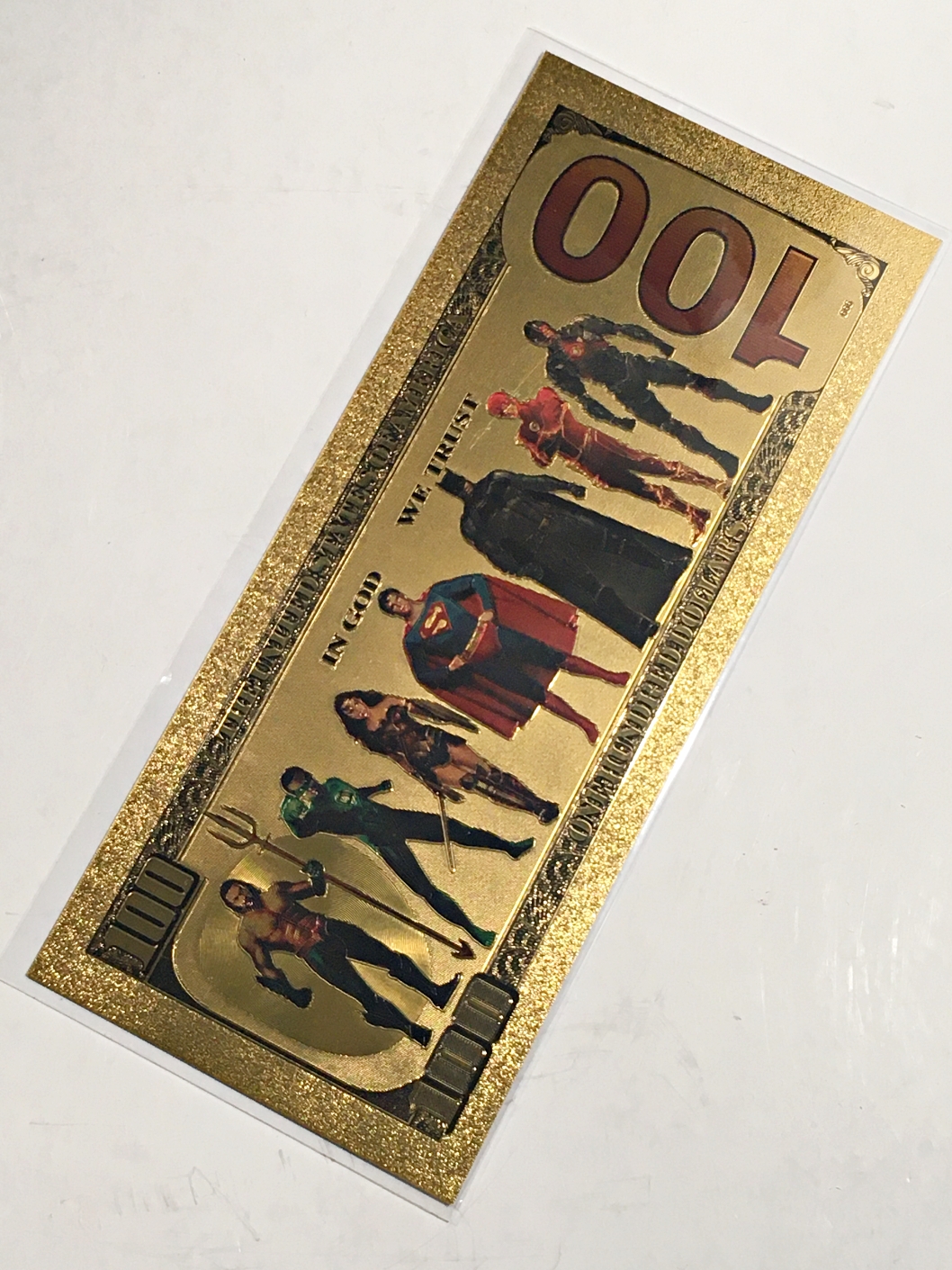 Superman Gold Foil 100 Dollar Banknote | Property Room